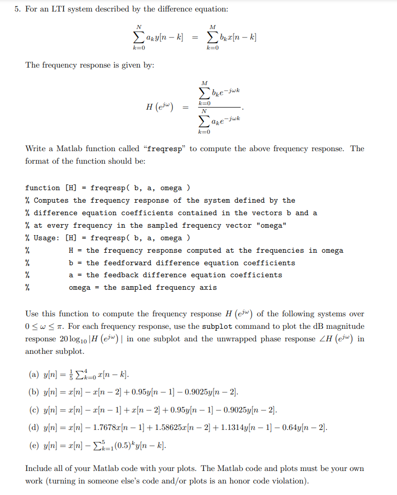 Solved 2. For the following two sequences, | Chegg.com