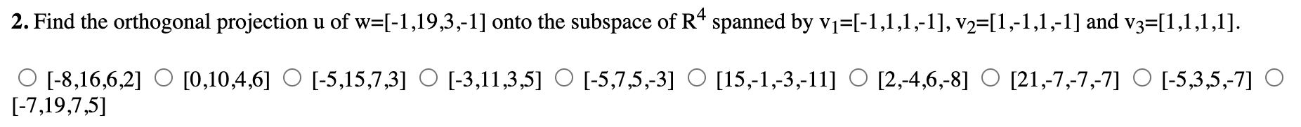 Solved Matrix Algebra