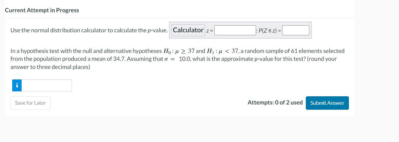 Solved Use the normal distribution calculator to calculate | Chegg.com