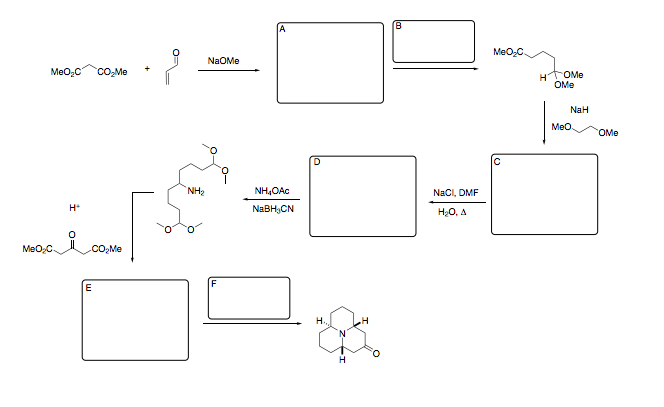 Solved Below is shown a partial total synthesis. Complete | Chegg.com