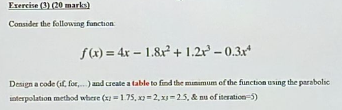 Solved Consider the following function. | Chegg.com