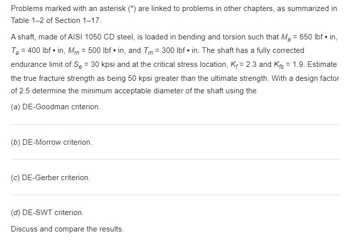 Solved Problems marked with an asterisk (*) are linked to | Chegg.com