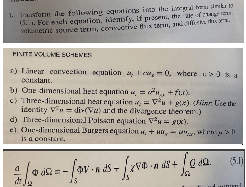 Solved 1. Transform the following equations into the | Chegg.com