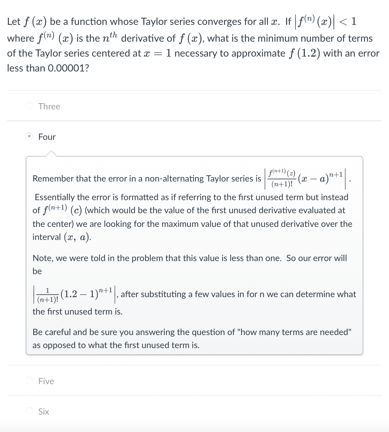 Solved Let f(x) be a function whose Taylor series converges | Chegg.com