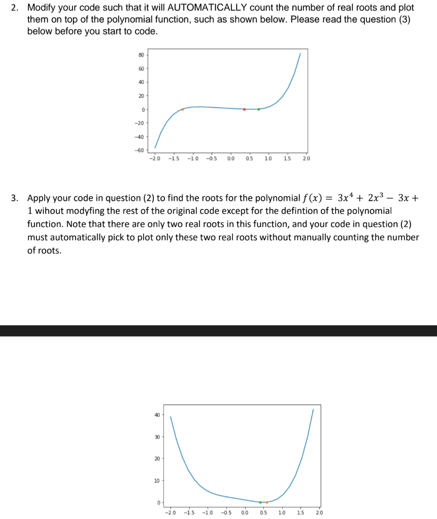 Solved 2. Modify your code such that it will AUTOMATICALLY | Chegg.com