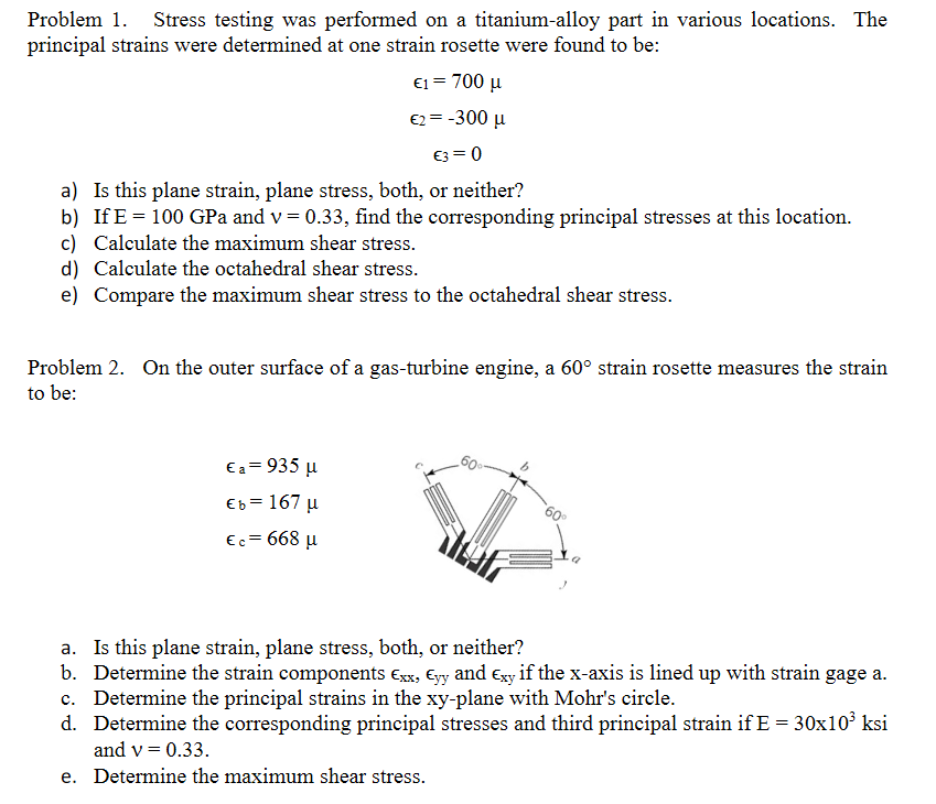 Solved Problem 1. Stress testing was performed on a | Chegg.com