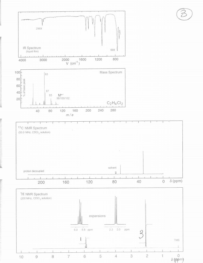Solved Use the spectral data provided to determinethetructur | Chegg.com
