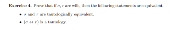 Solved Exercise 4. Prove that ifo, T are wils, then the | Chegg.com