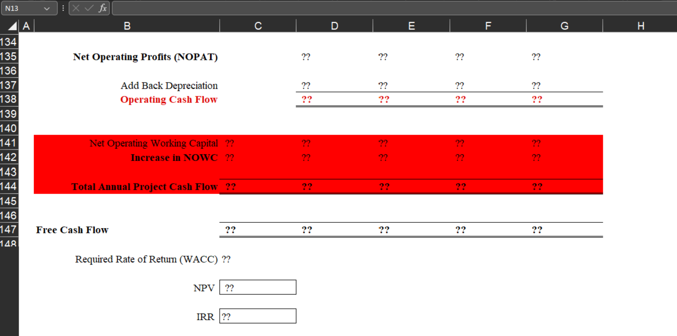 Solve all problems in the Excel file providedProblem | Chegg.com