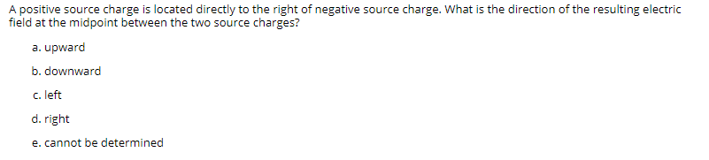 Solved A positive source charge is located directly to the | Chegg.com