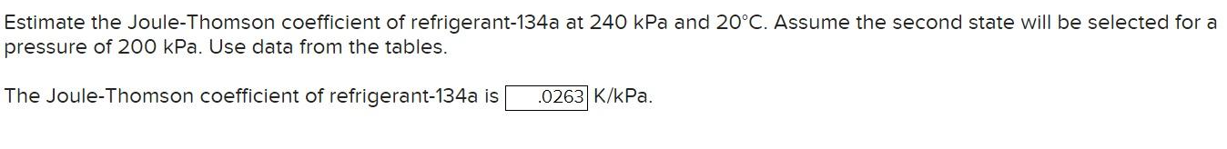 Solved Estimate the Joule-Thomson coefficient of | Chegg.com