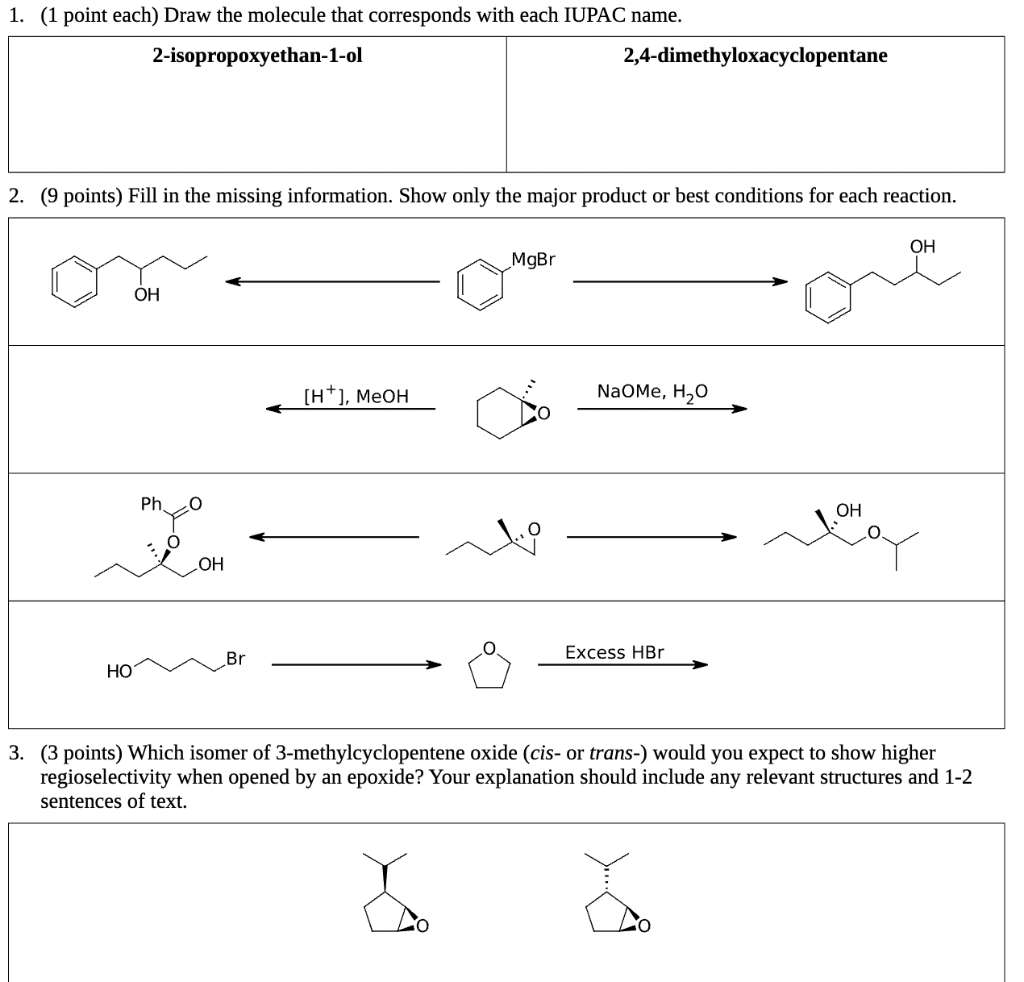 Solved (1 point each) Draw the molecule that corresponds | Chegg.com Solved (1 point each) Draw the molecule that corresponds | Chegg.com