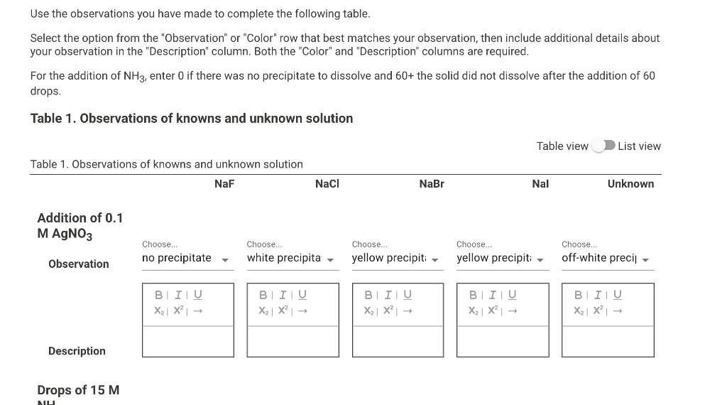 Solved Data And Report Submission - Identification Of A | Chegg.com