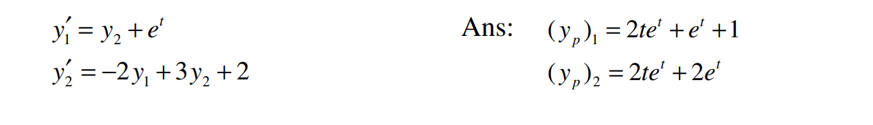 y1'=y2+et ﻿Ans: | Chegg.com