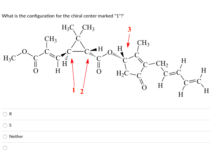 Solved What is the configuration for the chiral center | Chegg.com