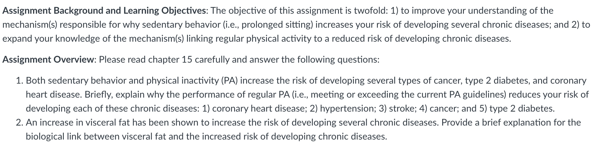 Solved Assignment Background and Learning Objectives: The | Chegg.com