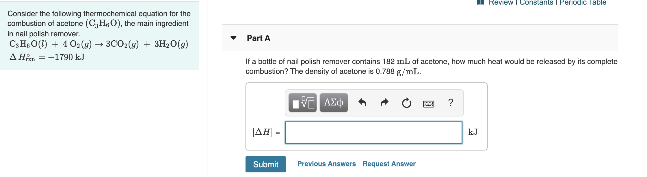 Solved I Review Constants I Perlodic Table Part A Zinc metal | Chegg.com