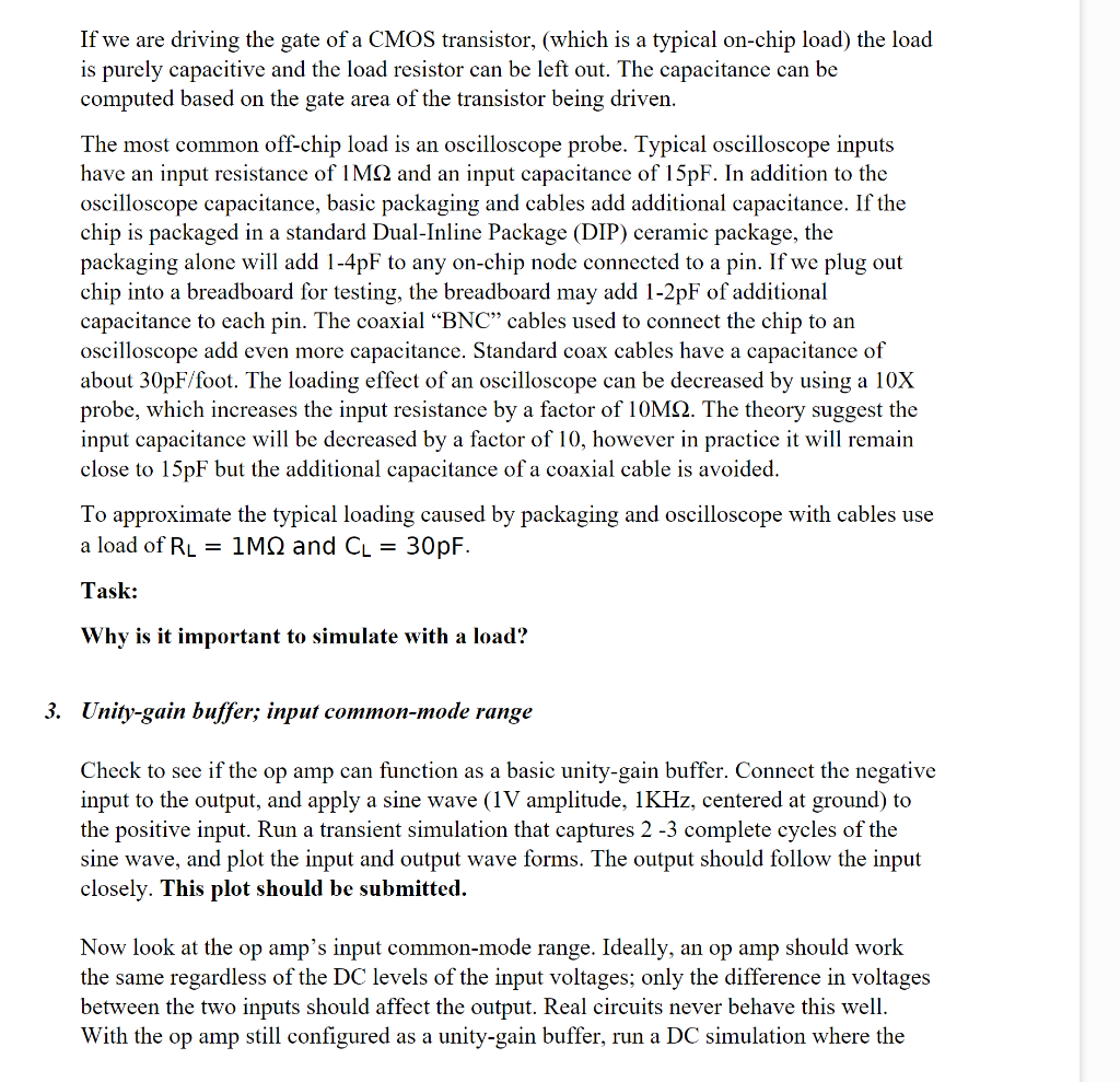 Solved 1. Basic Op-Amp simulation In Multisim, construct the | Chegg.com