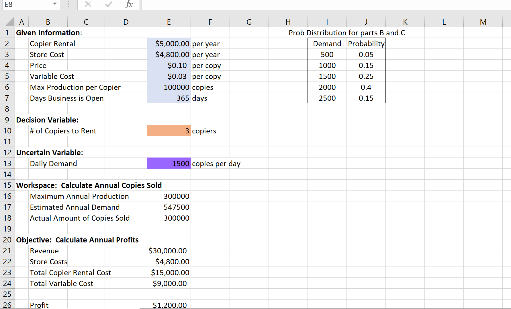 Part B: Create a Basic Simulation Model with a | Chegg.com
