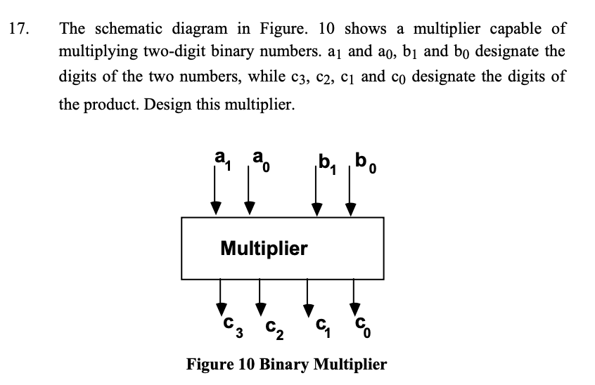 Solved The schematic diagram in Figure. 10 shows a | Chegg.com