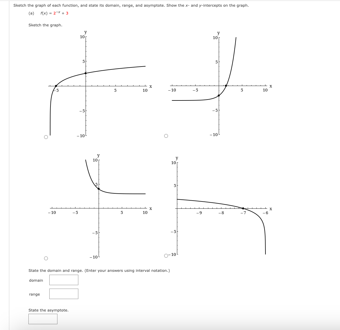 Solved Sketch the graph of each function, and state its | Chegg.com
