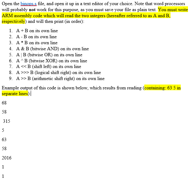 .equ SWI_Open_File, 0x66 .equ SWI_Read_Int, 0x6C | Chegg.com