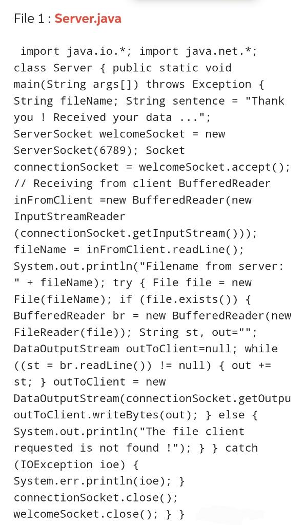 Need The Following Java Code Edited With Proper 