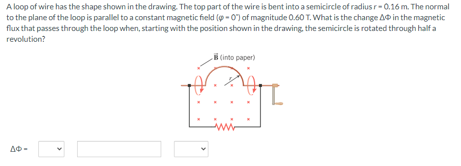 Solved A loop of wire has the shape shown in the drawing. | Chegg.com