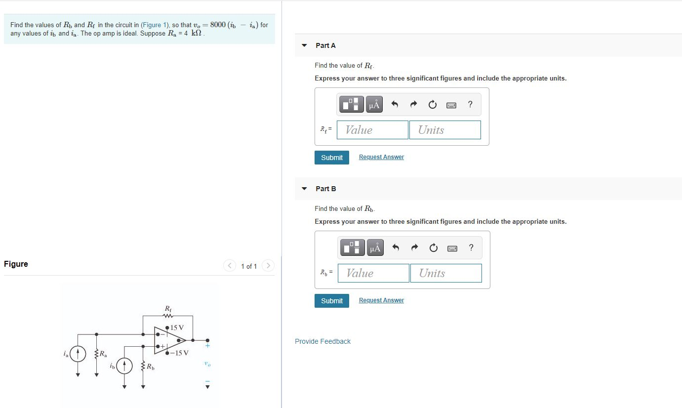 Solved Find the values of Rp and Rp in the circuit in | Chegg.com