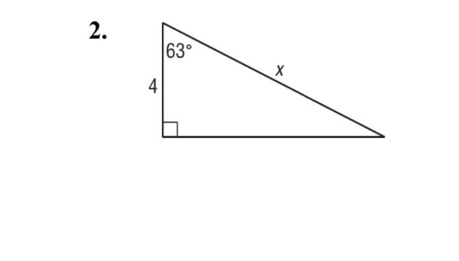 Solved Use a trigonometric function to find each value of x. | Chegg.com