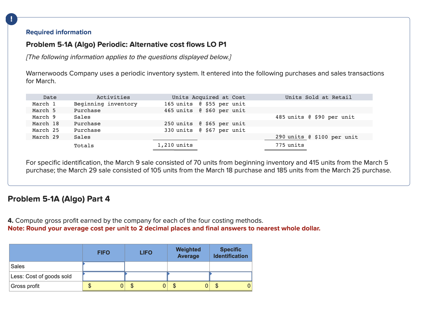 Solved Problem 5-1A (Algo) Periodic: Alternative cost flows | Chegg.com