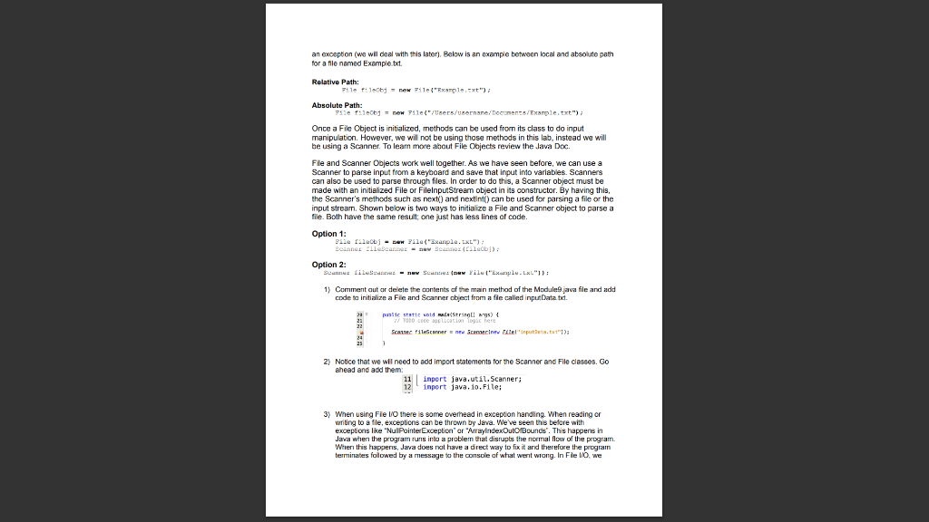 ITSC 1213 File I O Introduction In This Lab You Wil Chegg