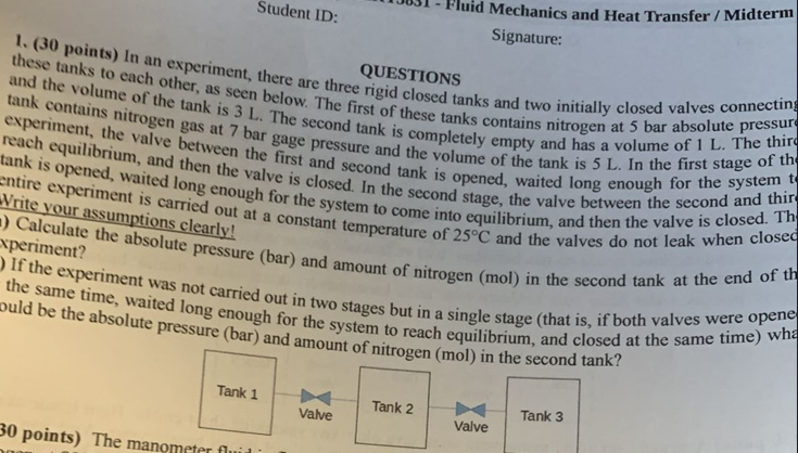 Solved QUESTIONS ﻿points) ﻿In an experiment, there are three | Chegg.com