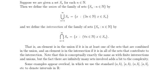 Solved Suppose we are given a set Sn for each n EN Then we | Chegg.com