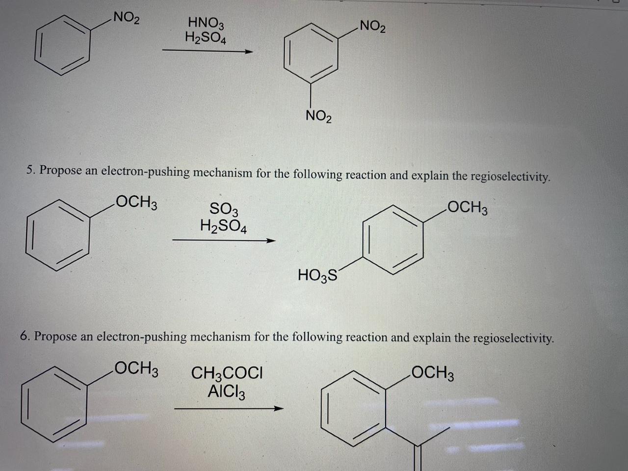 Solved 5. Propose an electron-pushing mechanism for the | Chegg.com