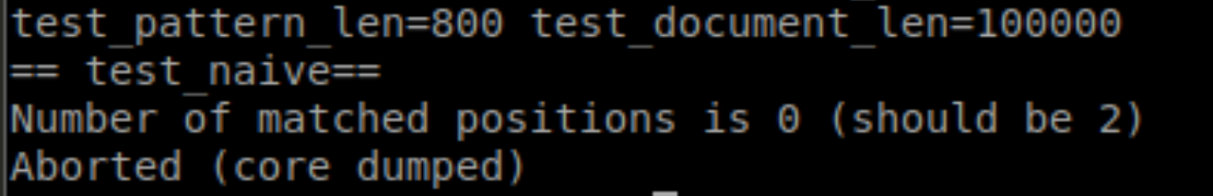 Solved C Programming Naive Pattern Matching Debug Or If 9799