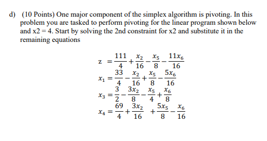 Q3. Linear Programming (30 Points) a) (5 Points) | Chegg.com