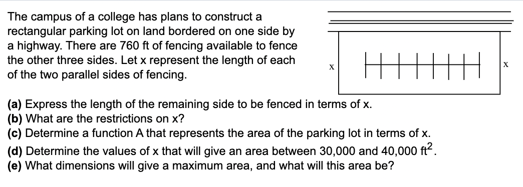 Solved The campus of a college has plans to construct a | Chegg.com