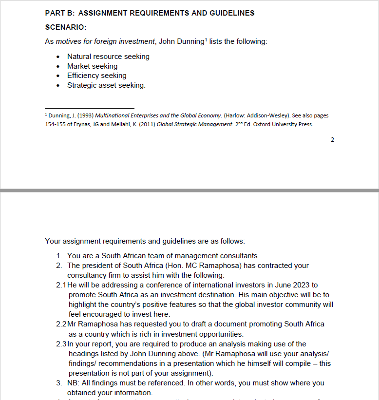 Solved PART B: ASSIGNMENT REQUIREMENTS AND GUIDELINES | Chegg.com