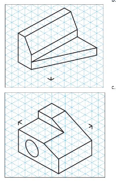 Solved Using your own graph paper, make a multiview drawing | Chegg.com