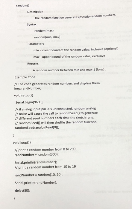 Solved /Fade.ino This example shows how to fade an LED on | Chegg.com