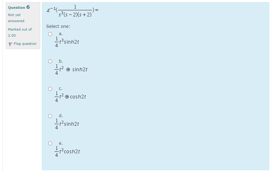 Solved 1 1-17 s(5-2)(s + 2) Question 6 Not yet answered | Chegg.com