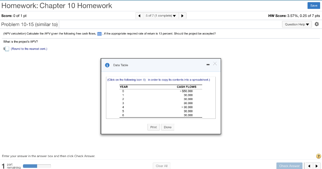 Solved Homework: Chapter 10 Homework Save Score: 0 of 1 pt 5 | Chegg.com