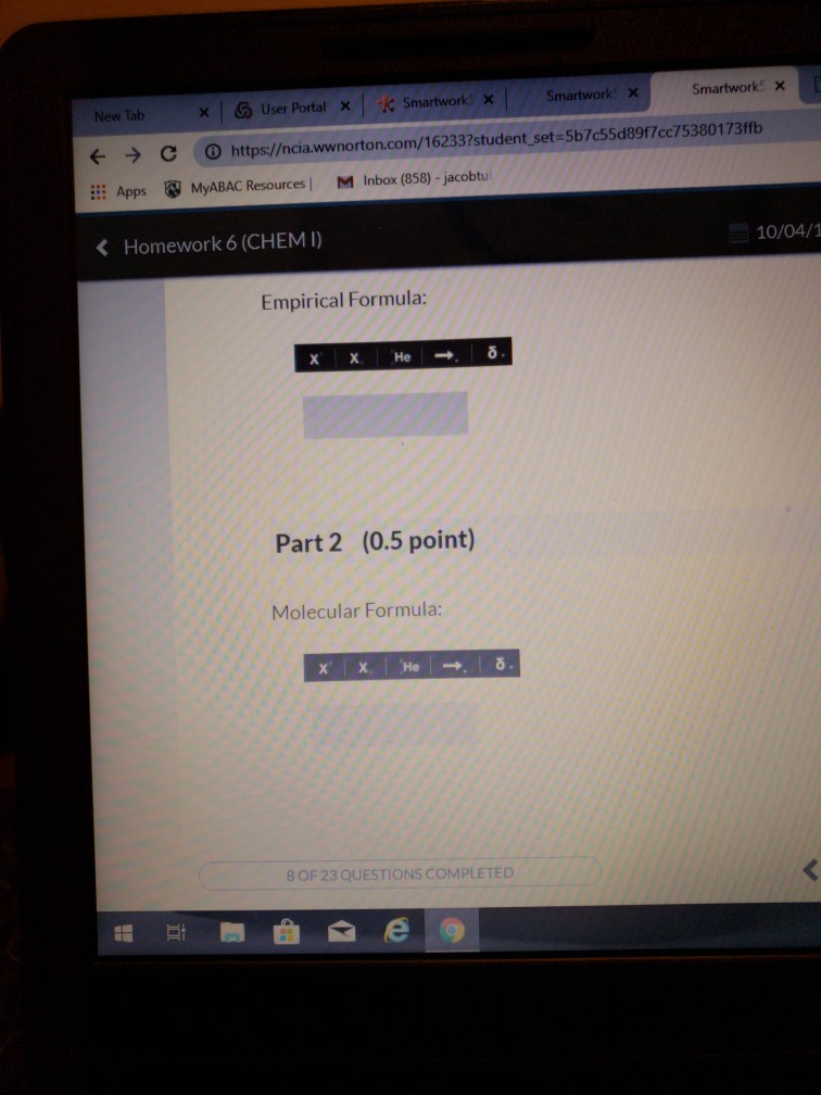 Solved https//ncia. 16233? 5b7c55 CC753801 73Mb MyABAC work | Chegg.com