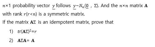 Solved nx1 probability vector y follows y~N₁(0, 2). And the | Chegg.com