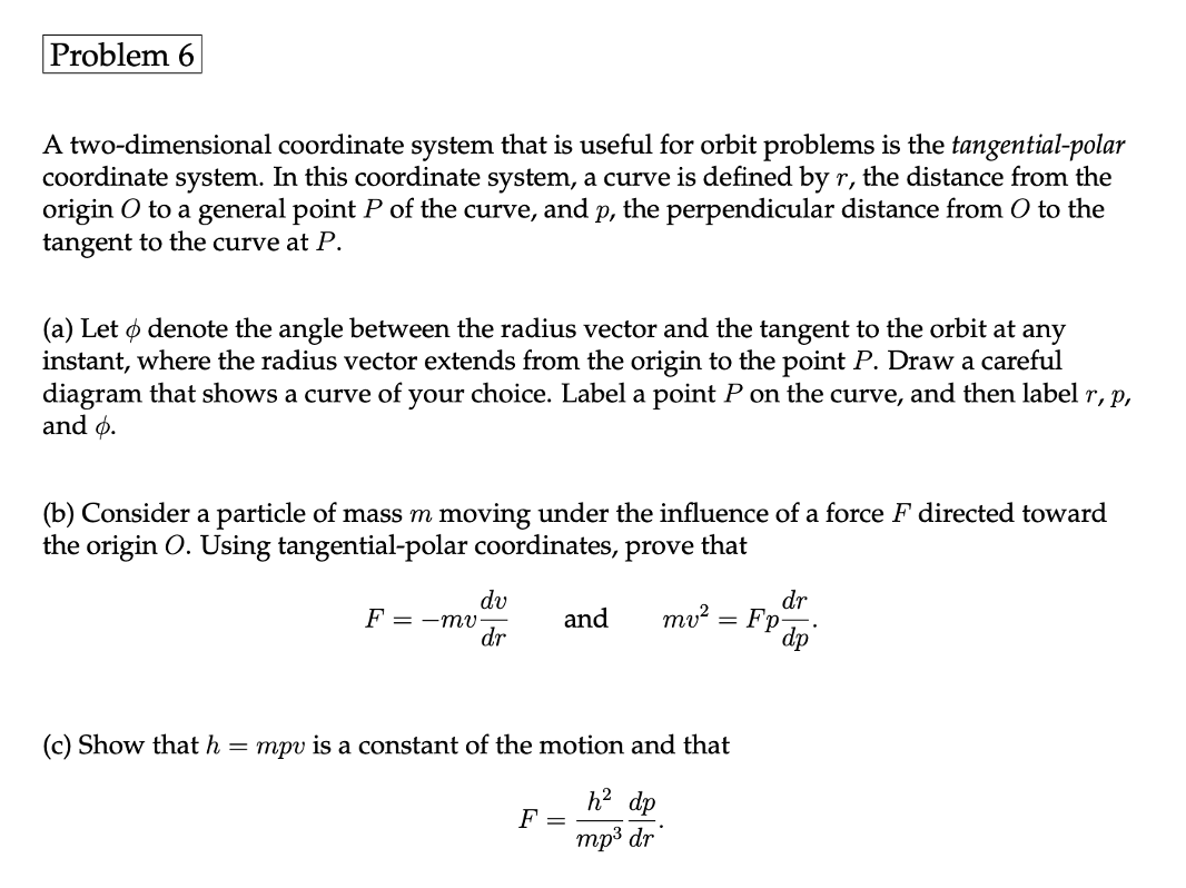 Solved A two-dimensional coordinate system that is useful | Chegg.com