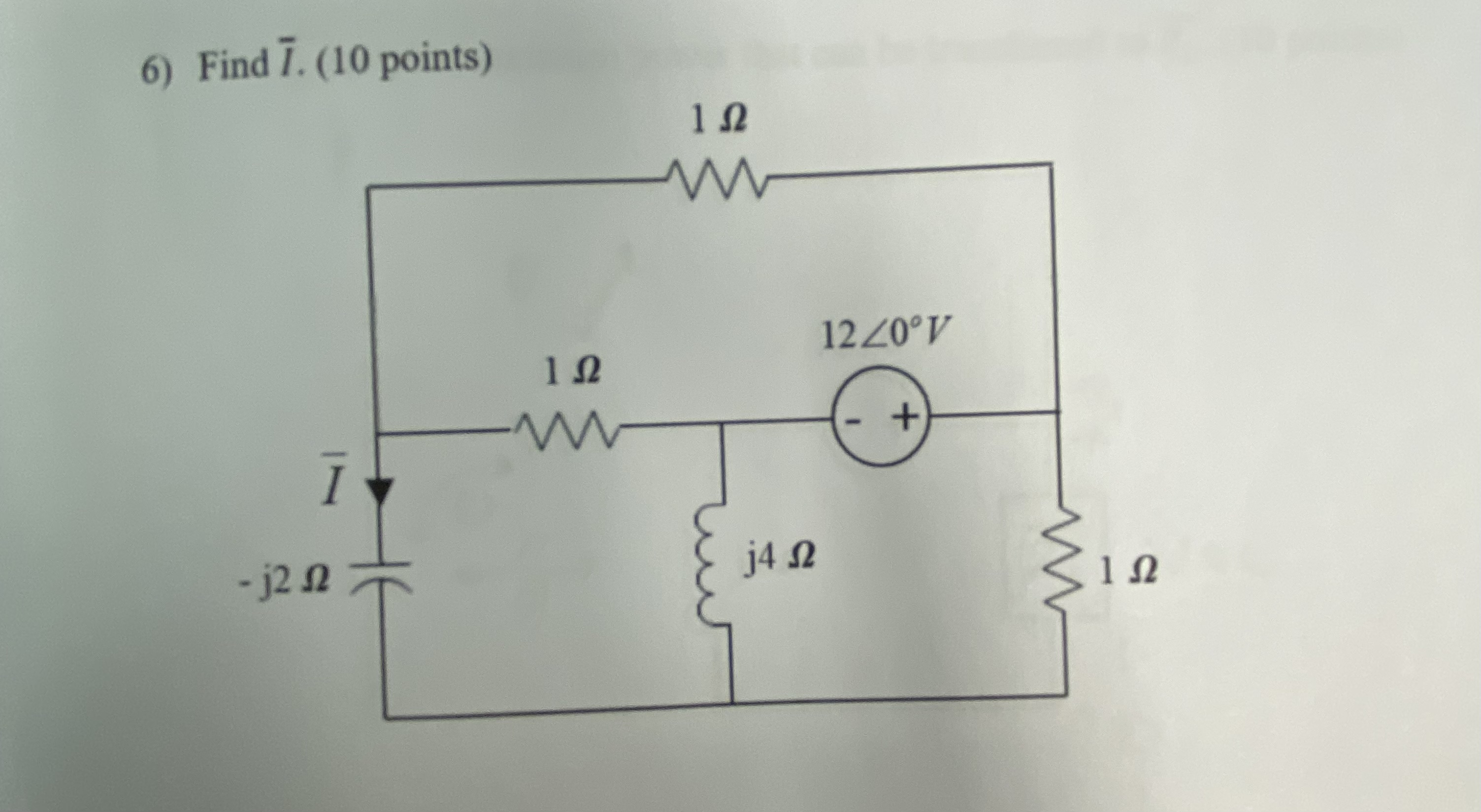 Solved 6) Find Iˉ. (10 points) | Chegg.com
