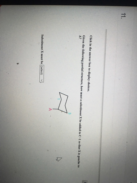 Click in the answer box to display choices. Given the | Chegg.com