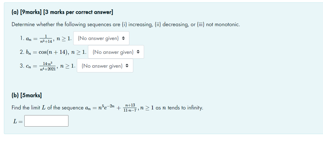 Solved (a) [9marks] [3 marks per correct answer] Determine | Chegg.com