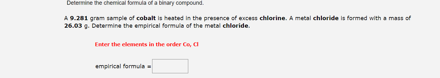 Solved A 9.281 gram sample of cobalt is heated in the | Chegg.com